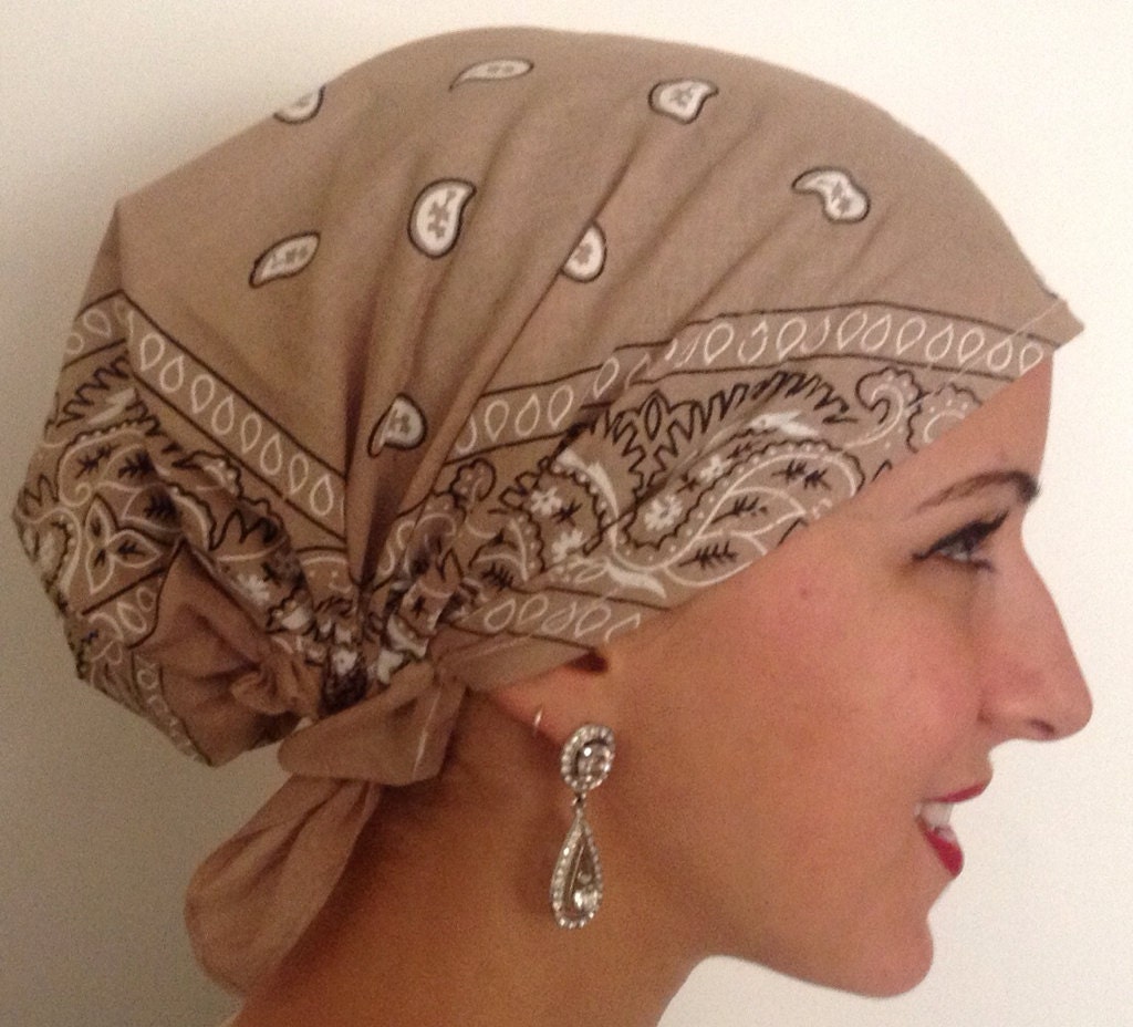 Cotton Bandana Durag Head Wrap Casual Stylish Tie Back - Etsy