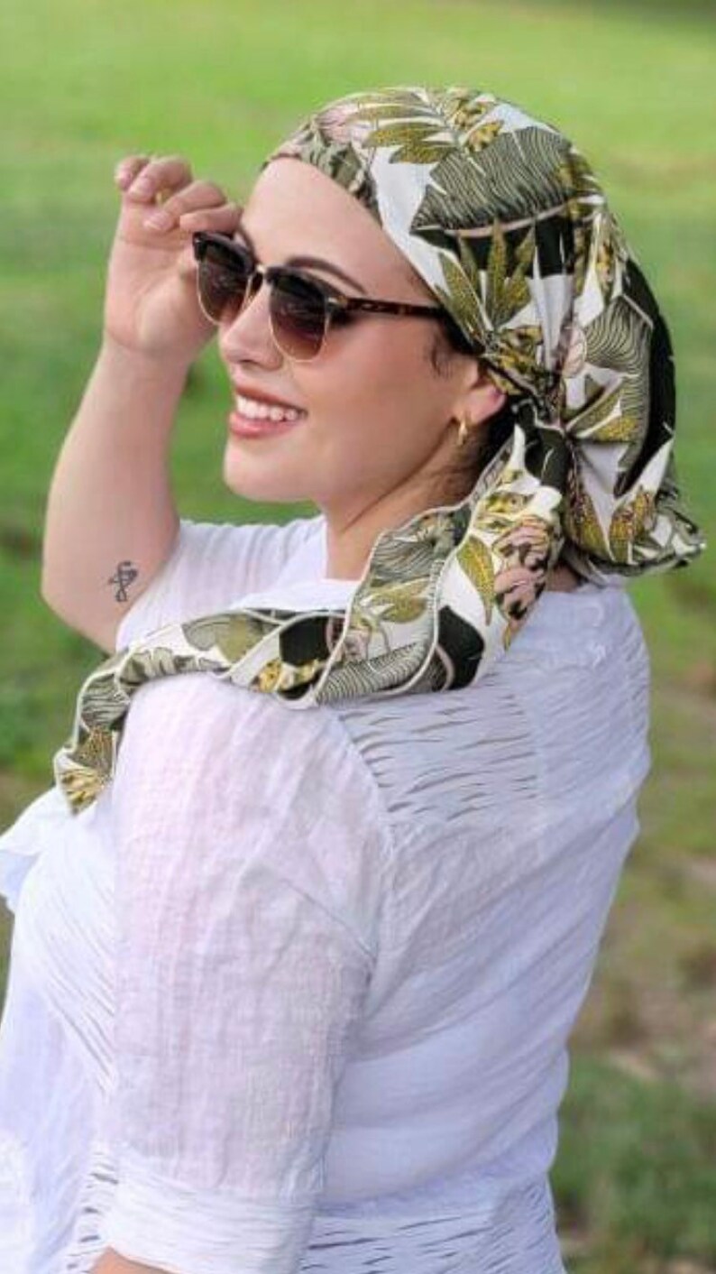 Headscarf for Women | Beautiful Hair Scarf | Art Print Modern Head ...