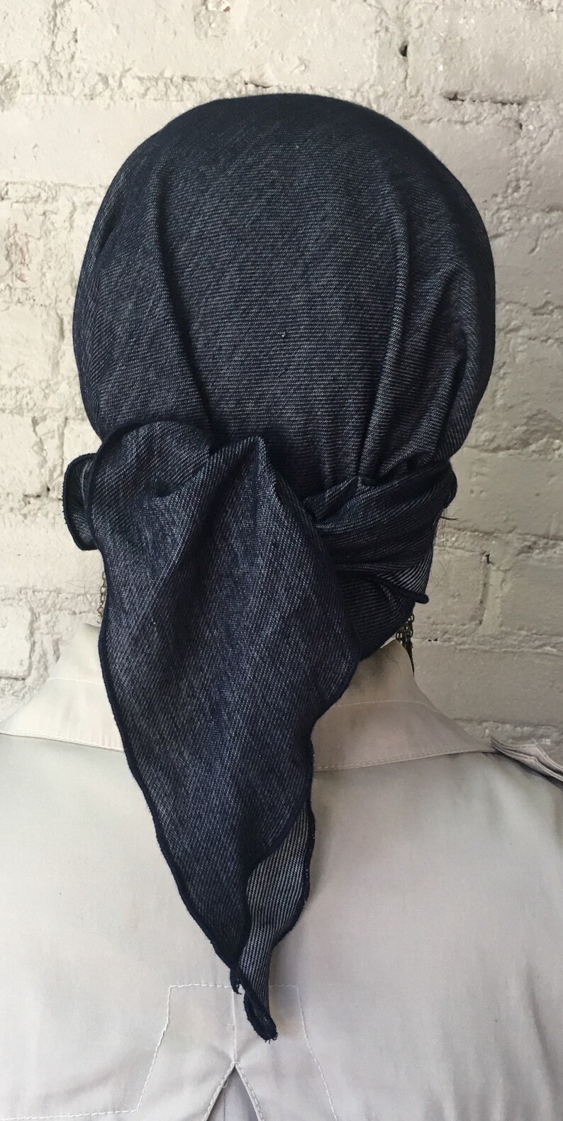 Modern Hijab Baseball Cap Scarf Denim Hat With Brim Denim - Etsy