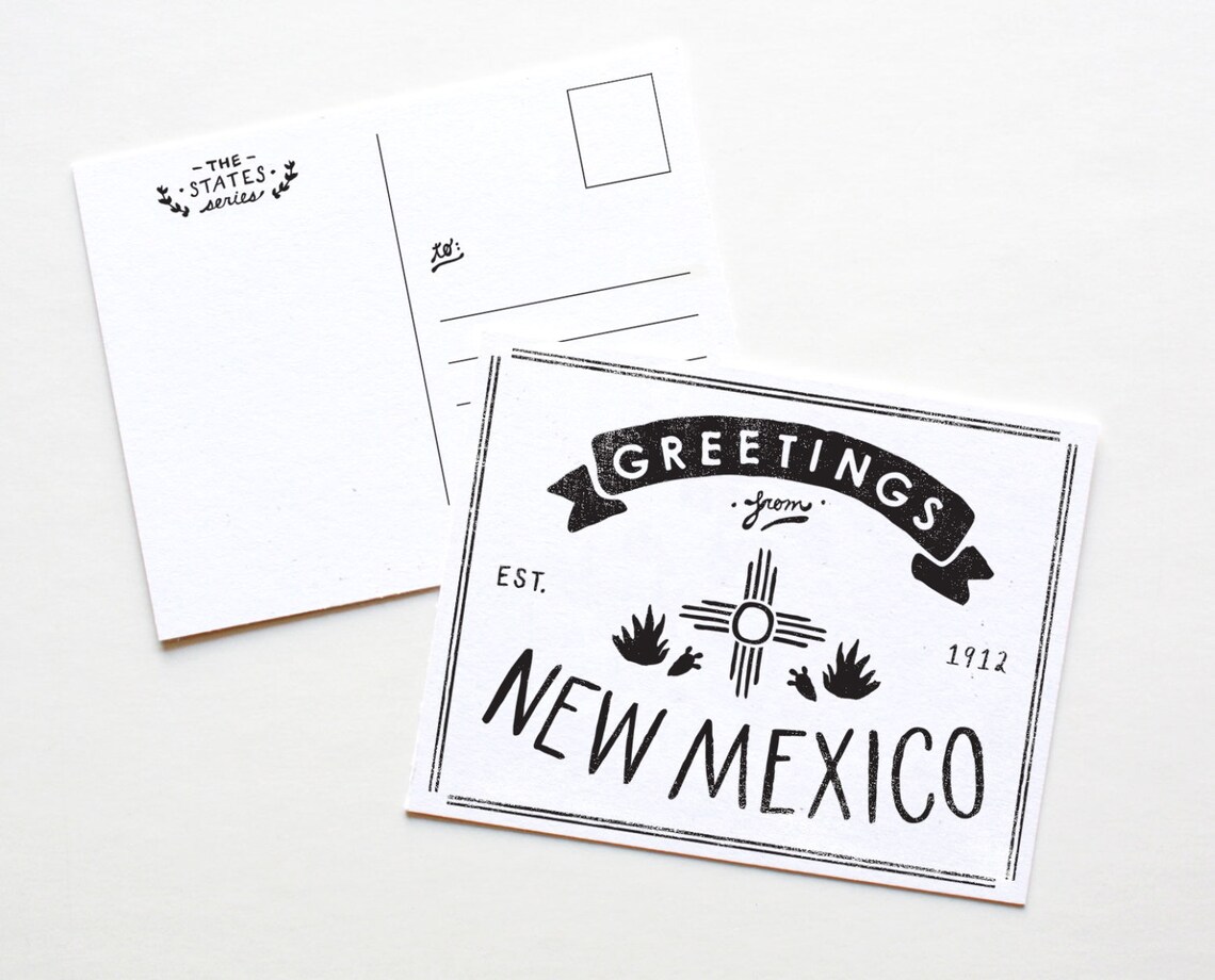 State of New Mexico Postcard - Etsy
