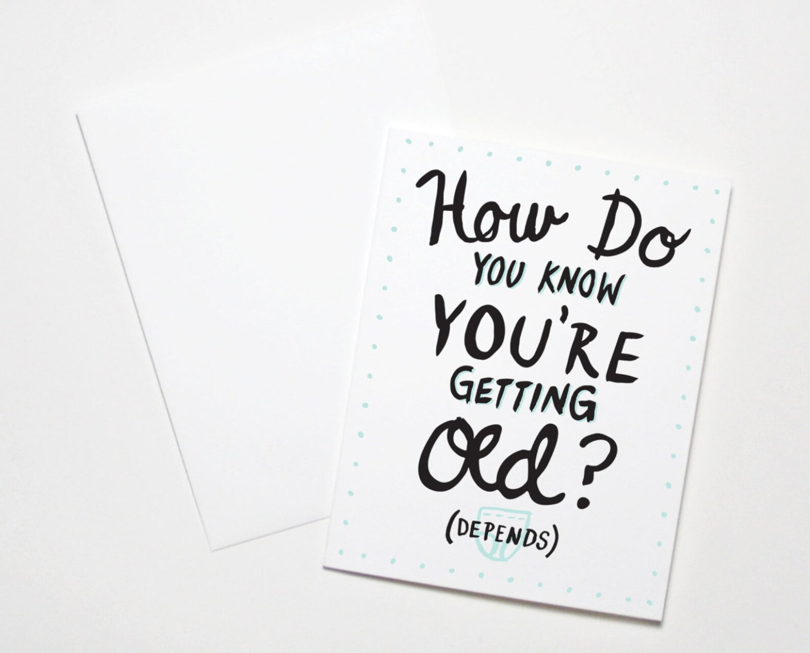 Funny Birthday Card Depends Etsy