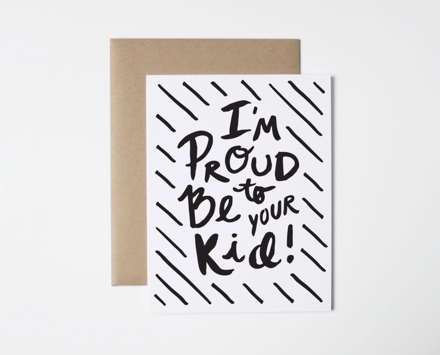Father's Day Card- Proud Kid - Etsy