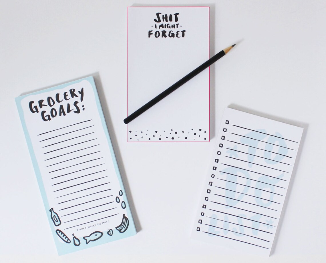 SALE Notepad to Do List - Etsy