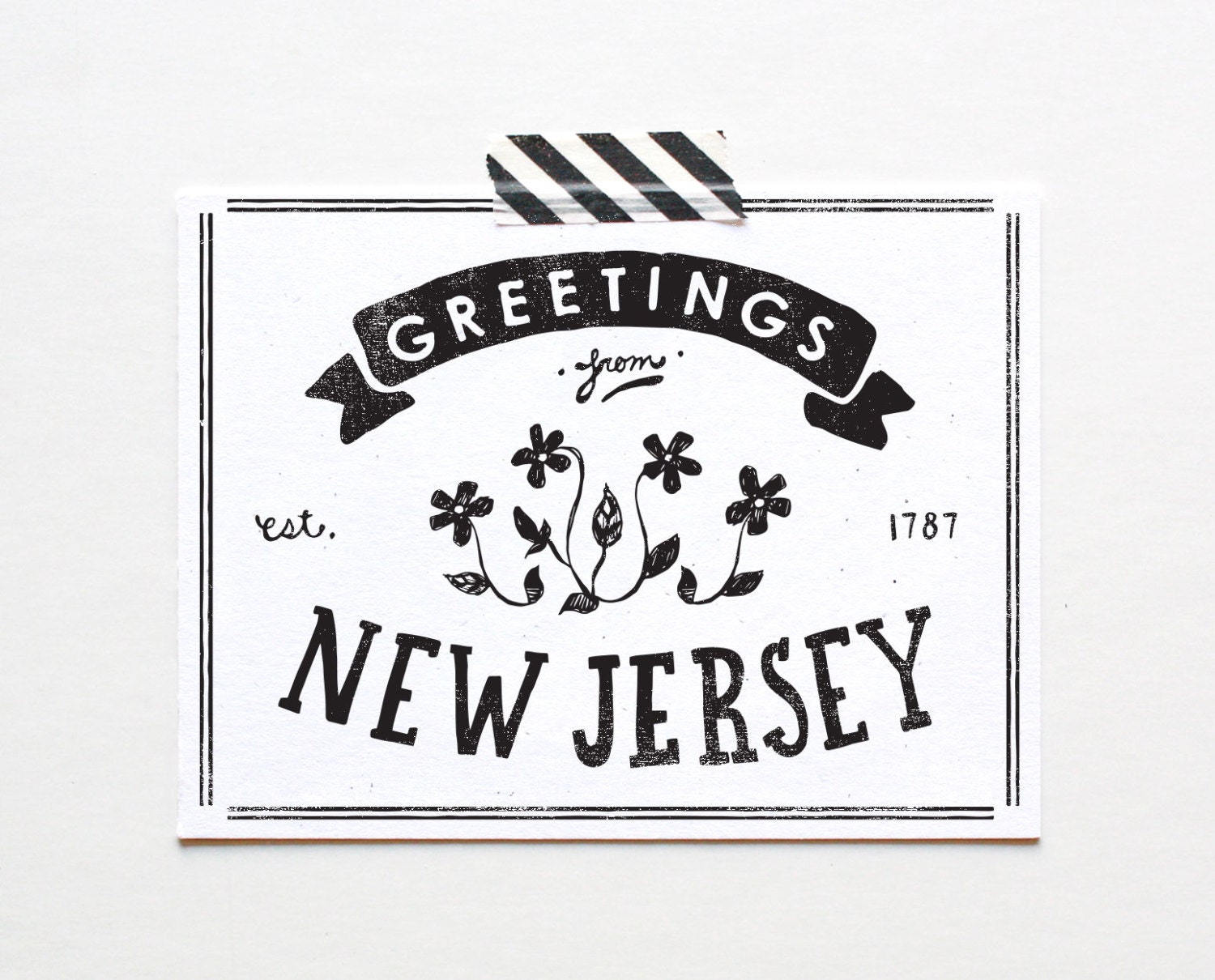 State of New Jersey Postcard - Etsy