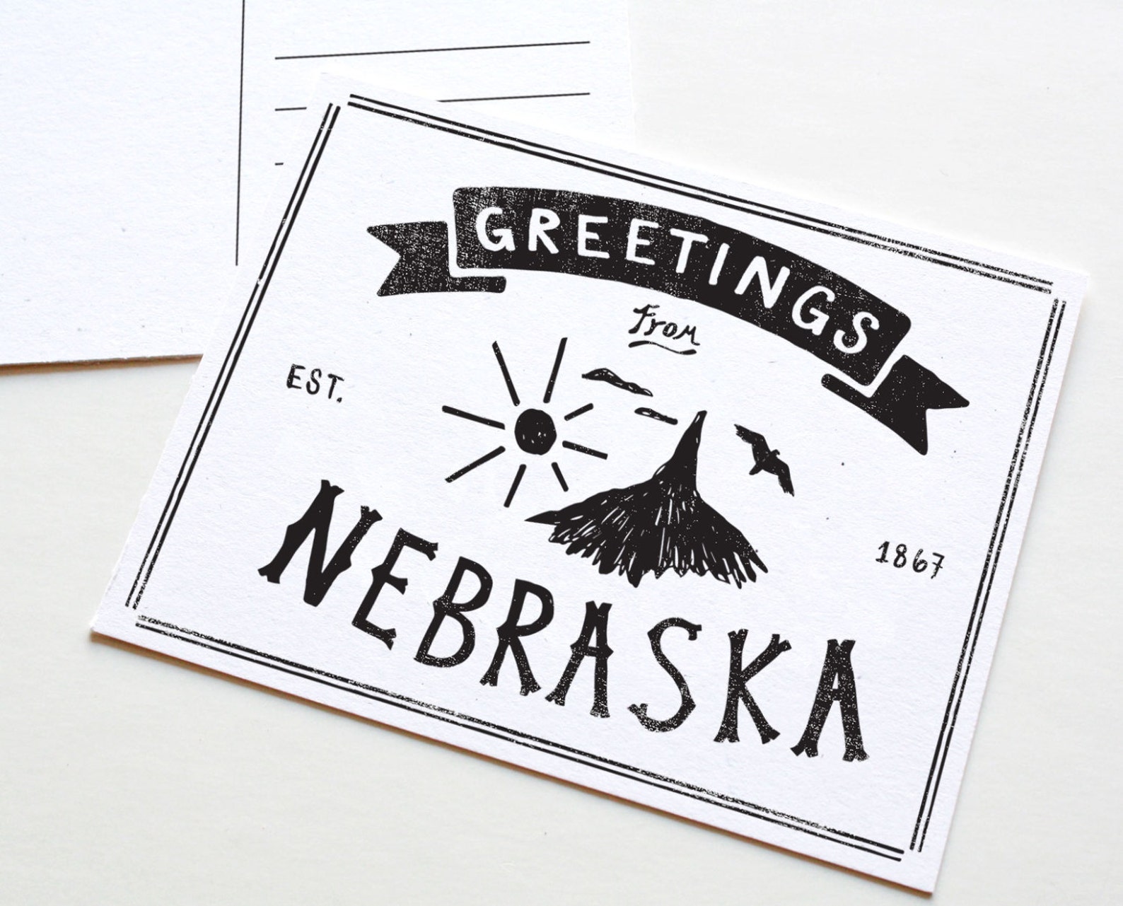 State of Nebraska Postcard - Etsy
