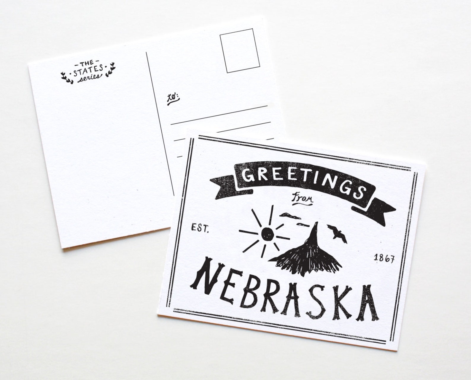 State of Nebraska Postcard - Etsy