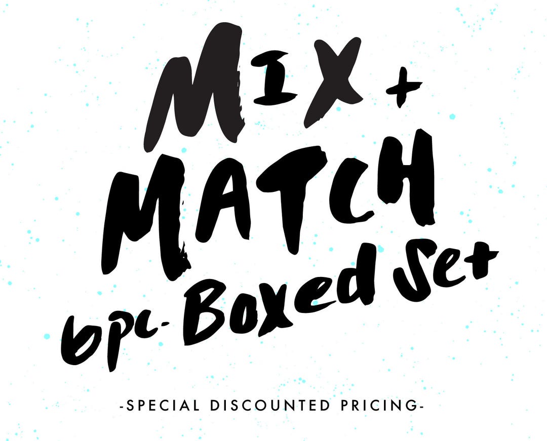 Mix and Match Boxed Set of Cards, 6 Piece, Card Pack - Etsy