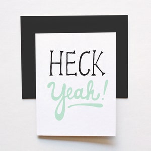 Funny Congratulations Card, Graduation Card- Heck Yeah! - Etsy