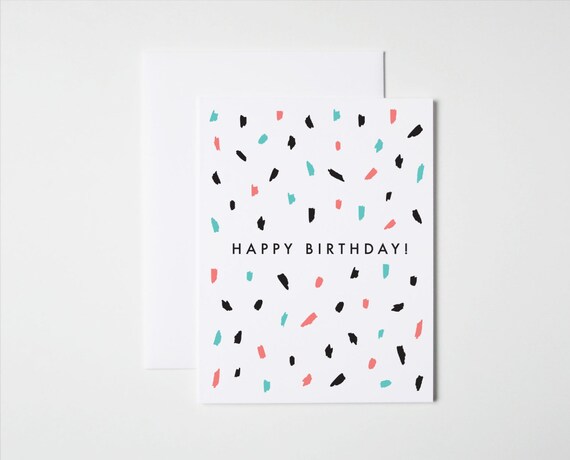 Birthday Card Confetti | Etsy