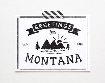 Montana Postcard - Etsy