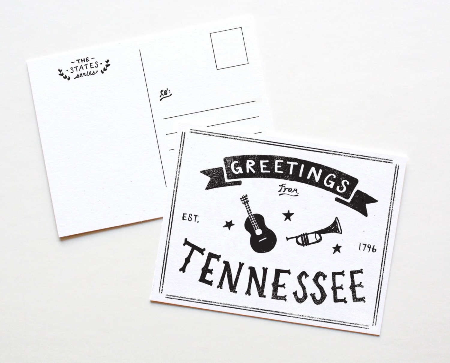 State of Tennessee Postcard - Etsy