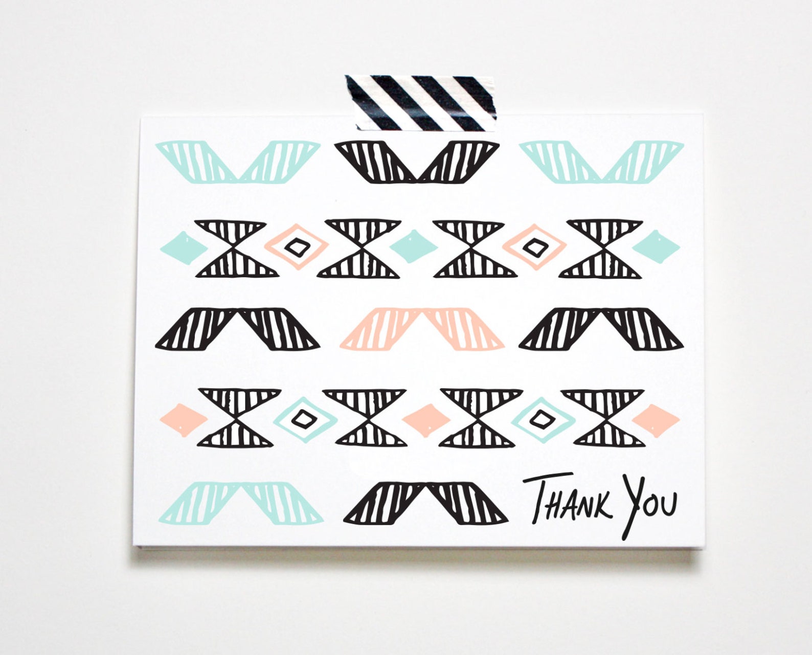 Thank You Card Pattern - Etsy