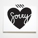 I'm Sorry Card Sorry Heart - Etsy