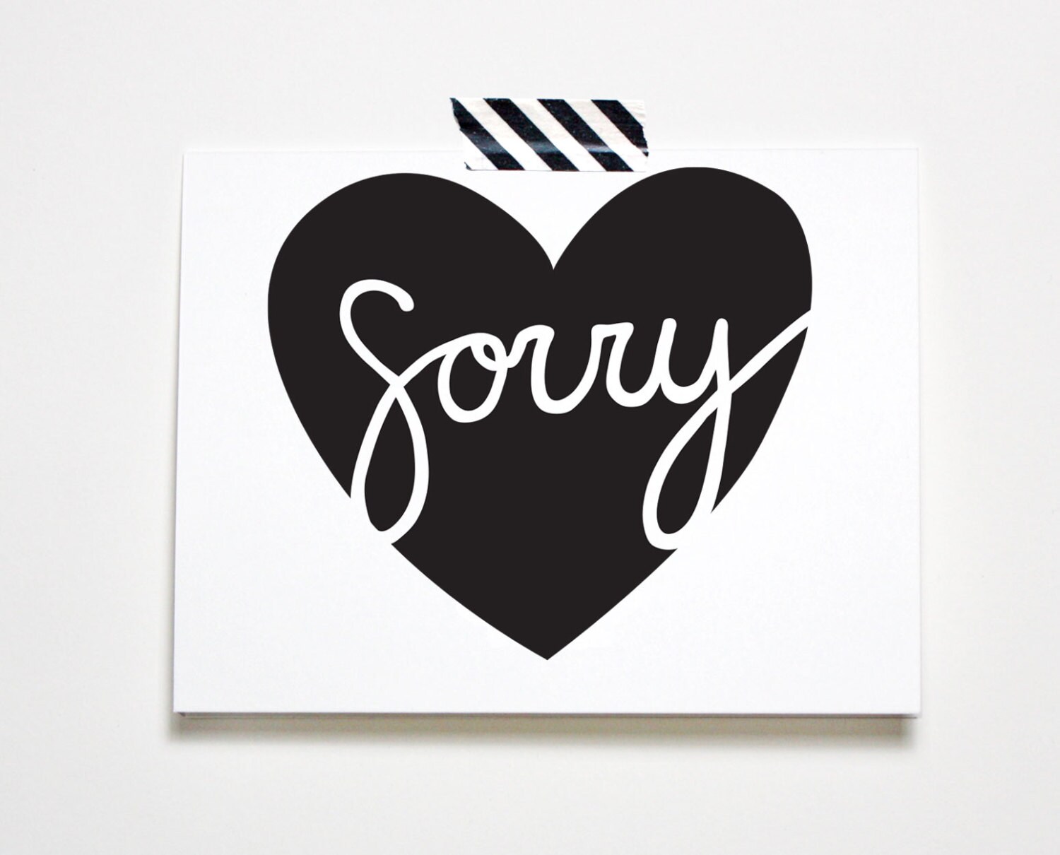 I'm Sorry Card- Sorry Heart - Etsy
