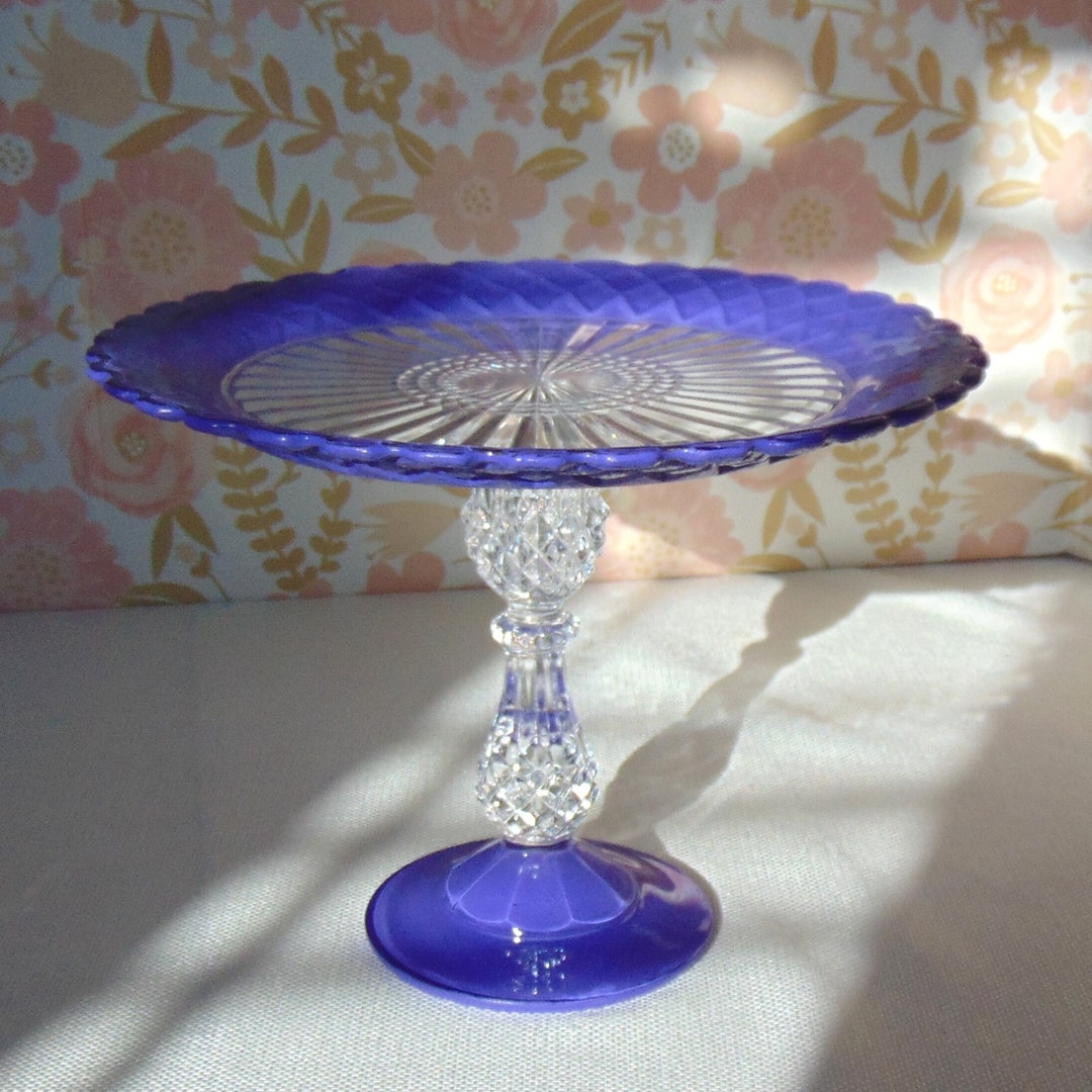 Purple Cake Stand, Baby Shower Cake Stand, Wedding Cake Pedestal ...