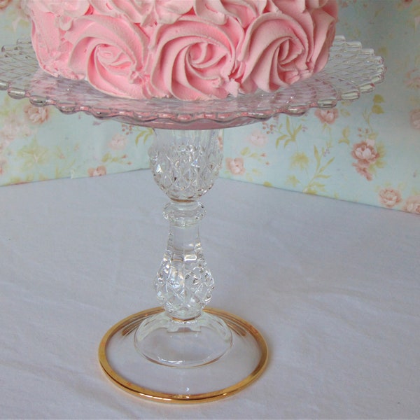 Crystal Cake Stand - Etsy