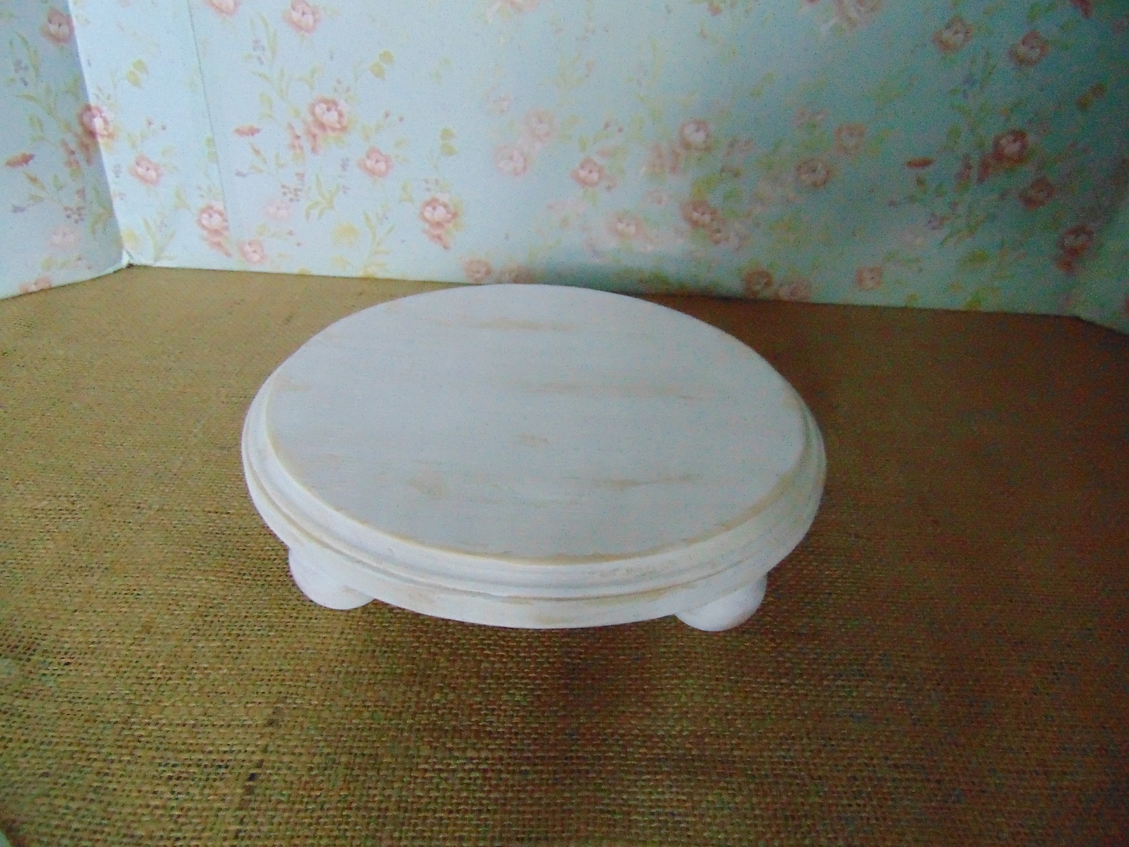 8.5 Round Wood Cake Stand Rustic Cake Stand Farmhouse | Etsy