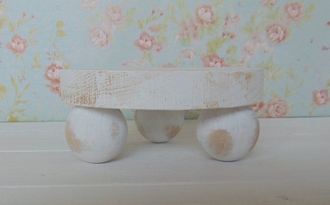 Mini Wood Riser, Round Wood Risers, Farmhouse Decor, Coffee Bar Riser ...