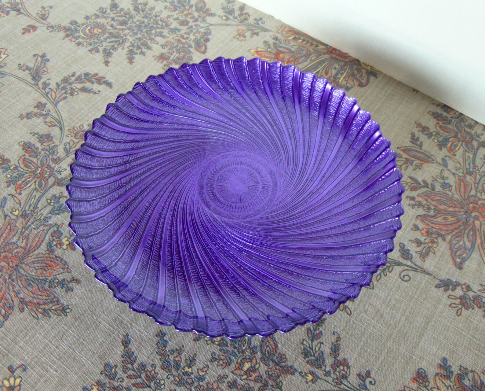 Purple Cake Stand Glass Wedding Cake Pedestal Glass Cake - Etsy