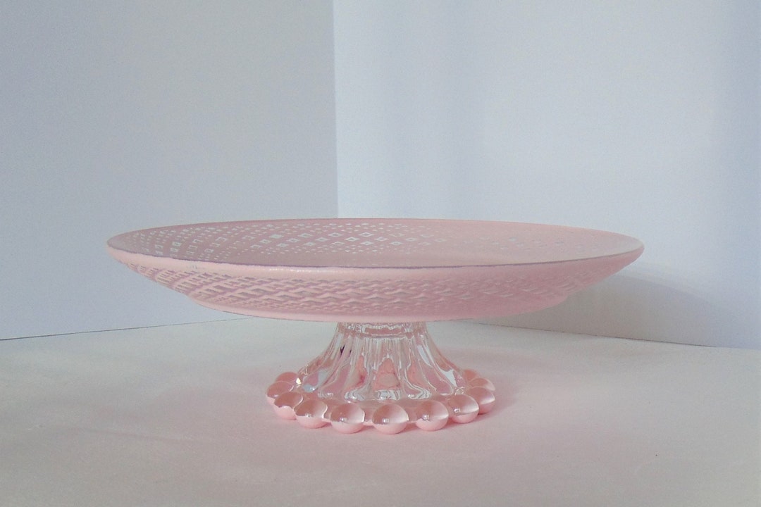 10 Inch Pink Cake Stand Pink Wedding Cake Pedestal Baby Pink - Etsy