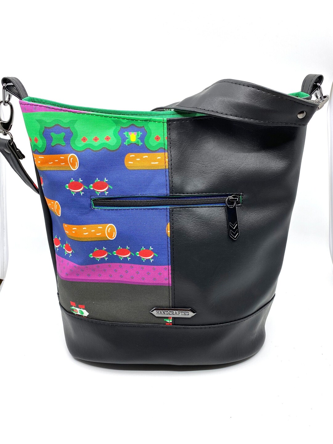 Frogger Classic Retro Gaming Video Game Slouchy Shoulder Bag - Etsy