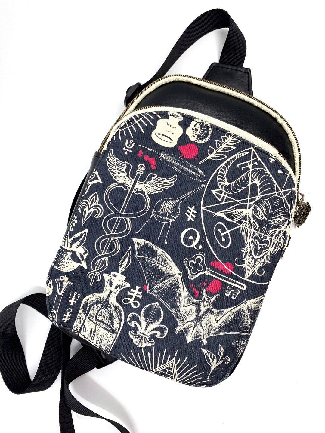 Witchy Wiccan Warlock Sling Bag Backpack Small Purse - Etsy