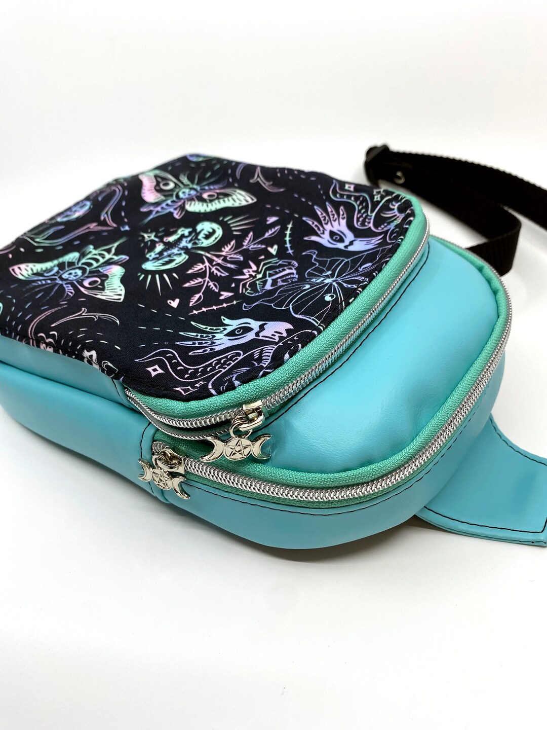 Pastel Witchy Moth Skull Sling Bag Backpack - Small Purse - Etsy