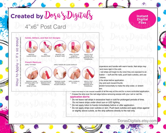 Apply & Tip Cards 4x6 instant Digital Download | Etsy