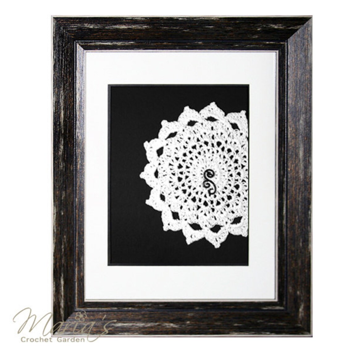 Vintage Inspired Crocheted Doily Artwork / Crochet Wall Decor / Unique ...