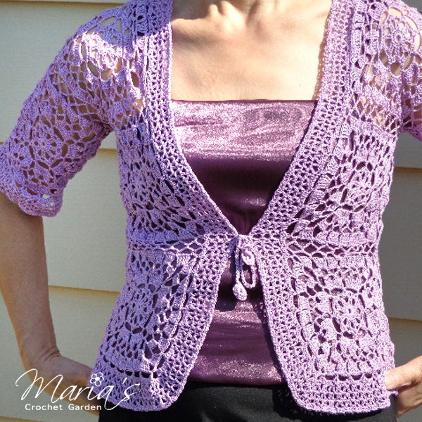Purple Lace Bolero - Etsy