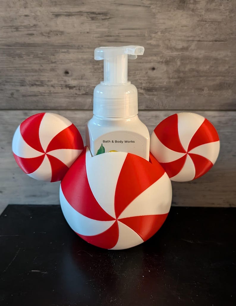 3D Print .stl File Bath and Body Works Soap Holder Peppermint Ears - Etsy