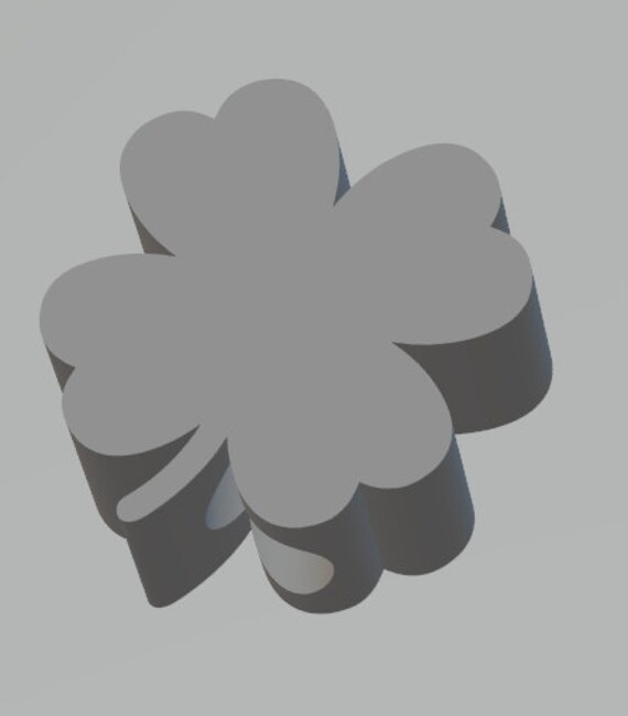 Drawing & Illustration Digital Shamrock Clover Straw Topper STL Print ...