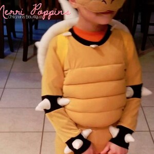 Bowser Costume for Boys or Girls Baby Bowser Costume Mario - Etsy