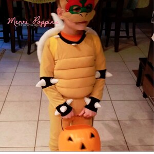 Bowser Costume for Boys or Girls, Baby Bowser Costume, Mario Characters ...