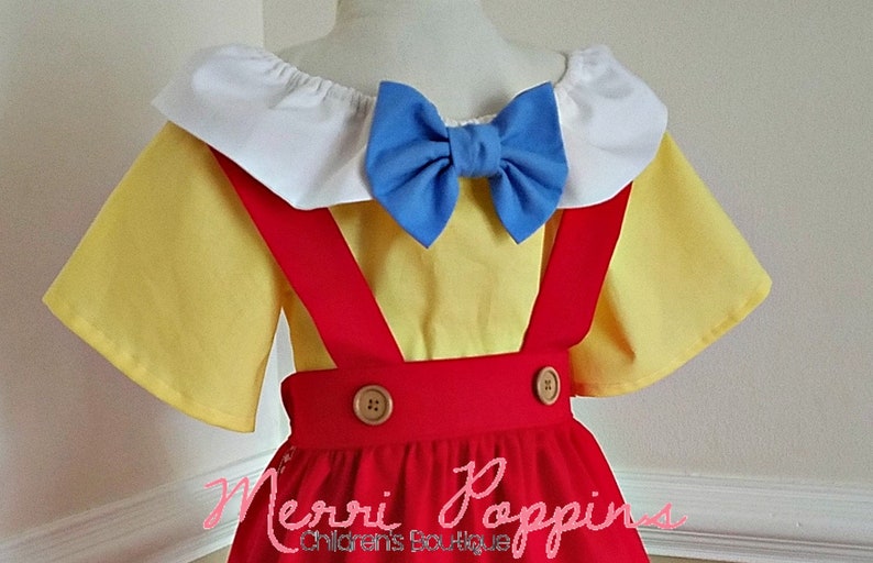 Pinocchio Girls Inspired Outfit Character Dress Up Pinocchio - Etsy