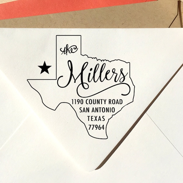 Texas Stamp - Etsy
