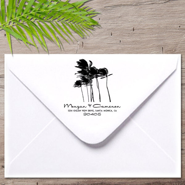 Palm Tree Stamp - Etsy