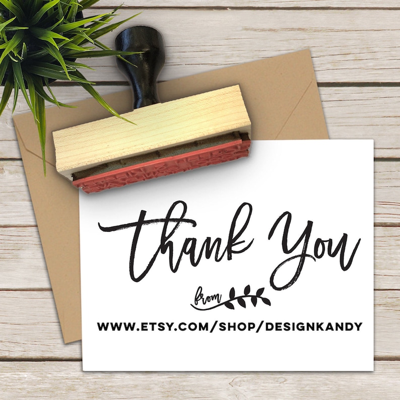 Thank You Stamp Business Stamp Thank You Tag Etsy Store | Etsy