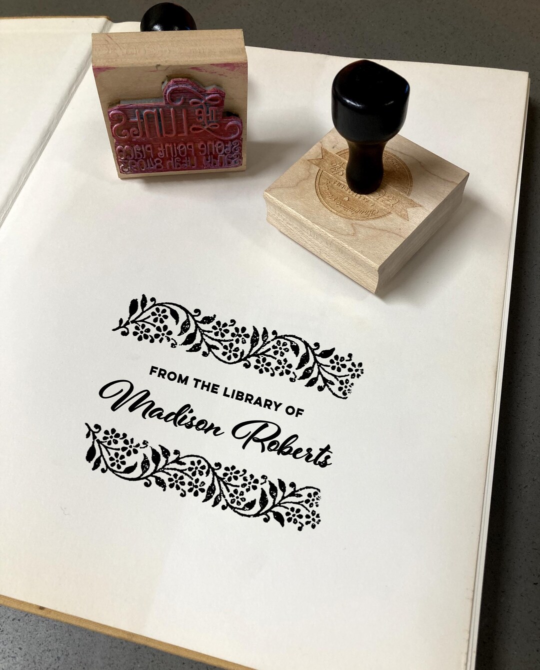 Library Stamp, Ex Libris Stamp, Stamp, Book Plate Stamp, Teacher Gift ...