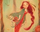 Autumn Mermaid: Art Print - Etsy