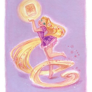 Princess Pinup Rapunzel: Art Print | Etsy