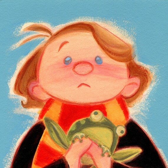 Potter Pets Neville & Trevor: Art Print | Etsy