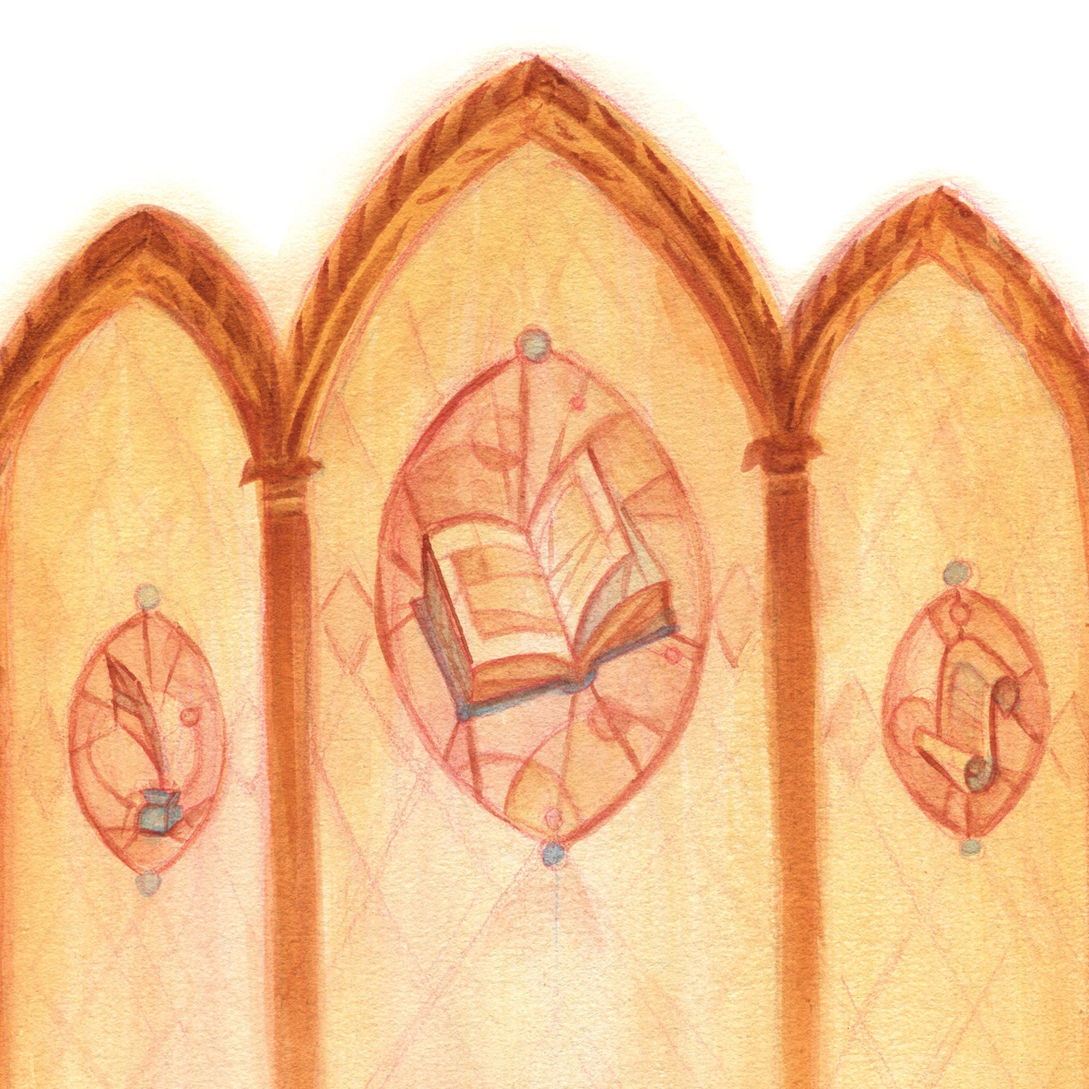 At the Library: Art Print - Etsy Canada