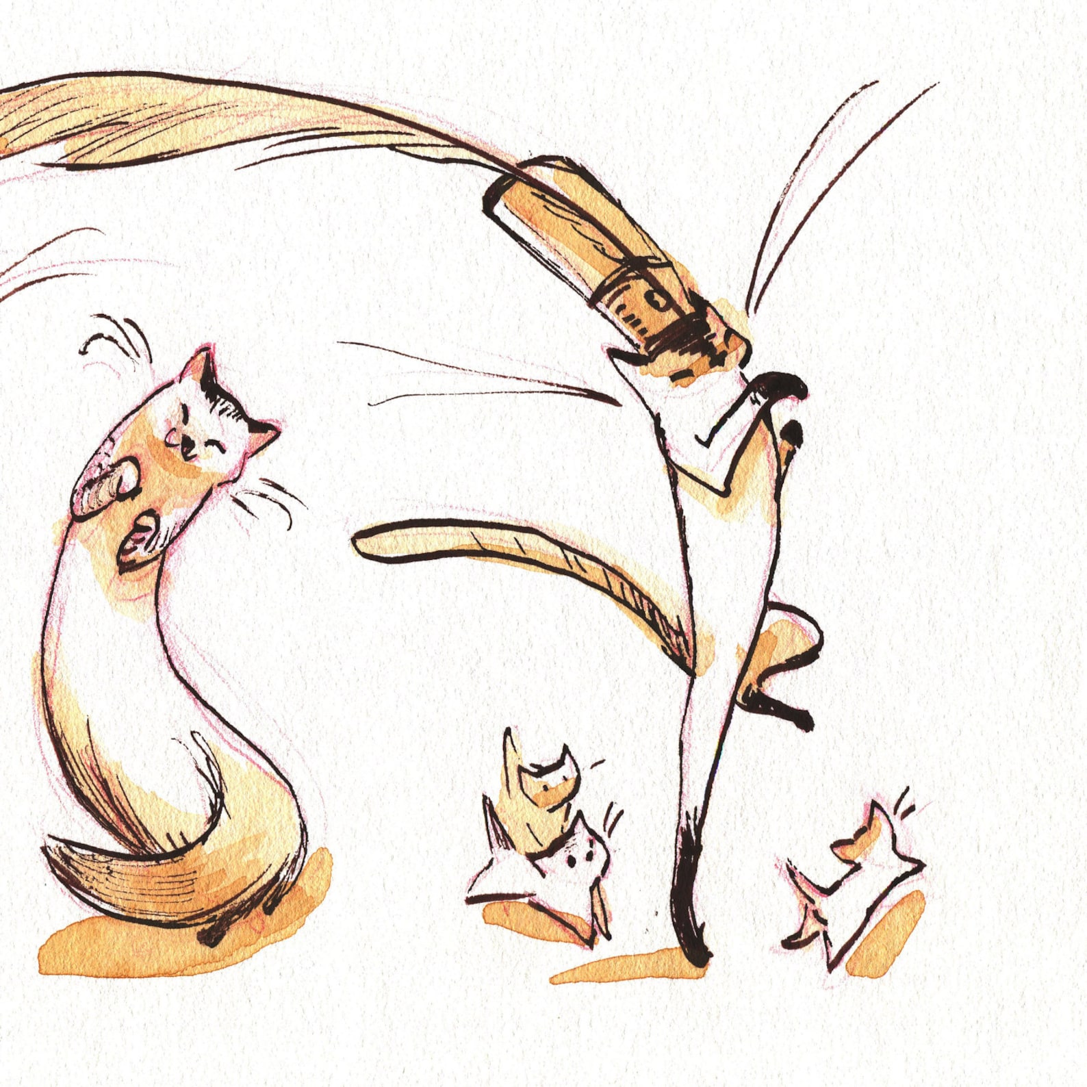 Cat Parade: Art Print | Etsy