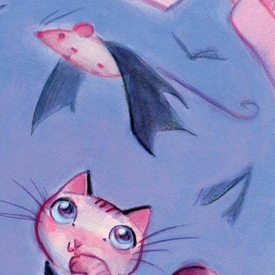 Do Cats Eat Bats Art Print - Etsy