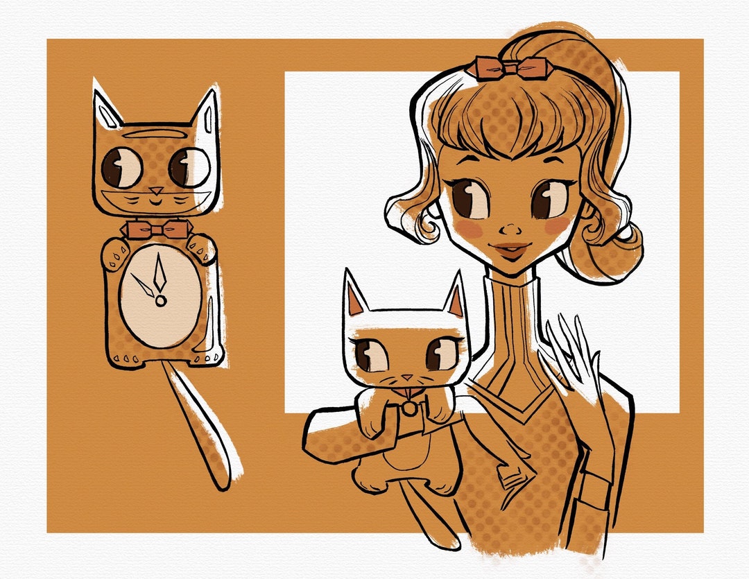 Cat O' Clock (day) - Etsy