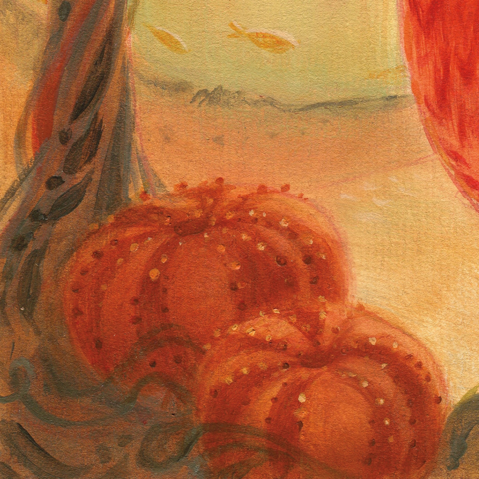 Autumn Mermaid: Art Print - Etsy