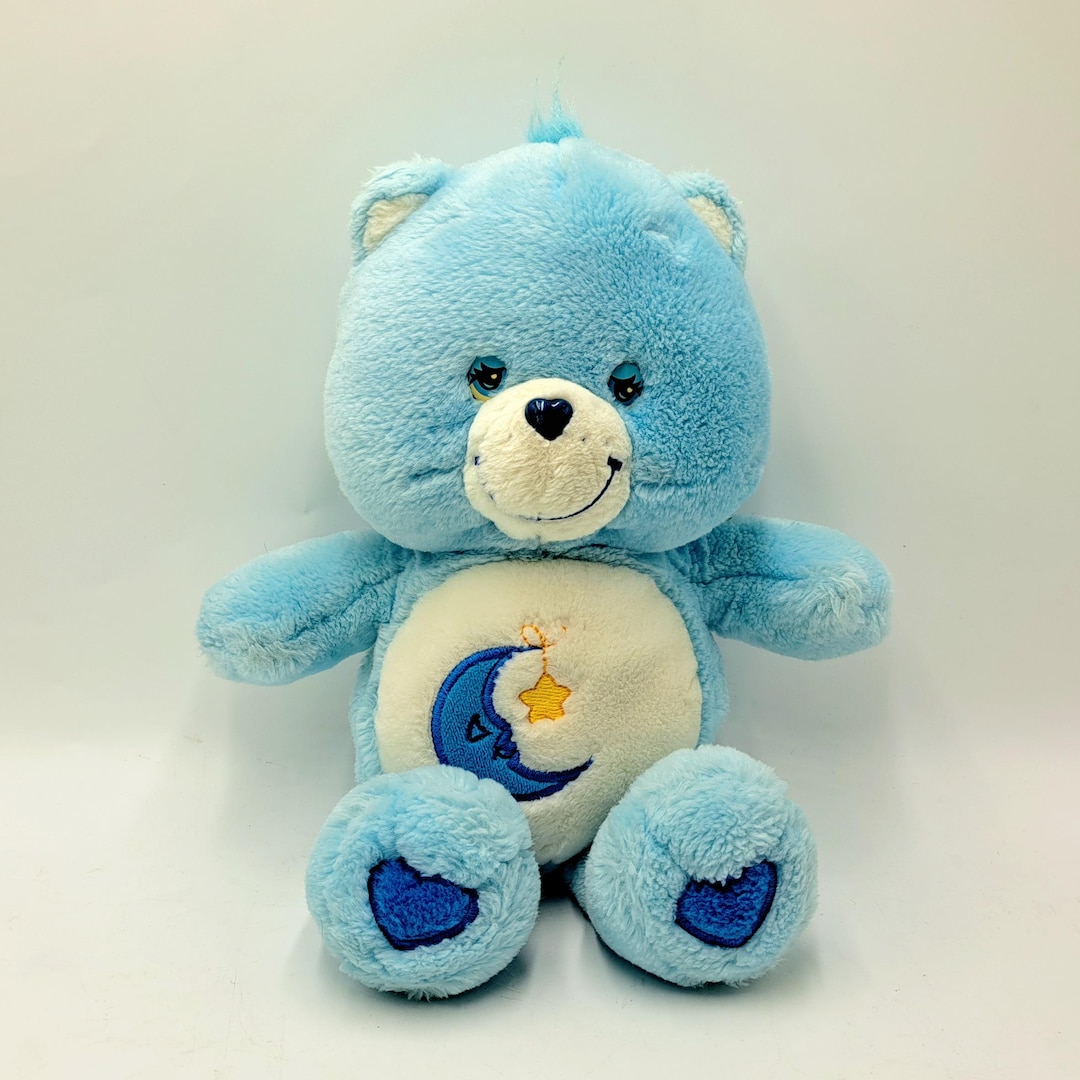 Goodnight Bear-blue Care Bear -moon and Stars -2002 Care Bears- Vintage Care Bears- 90s Kid- 80s ...