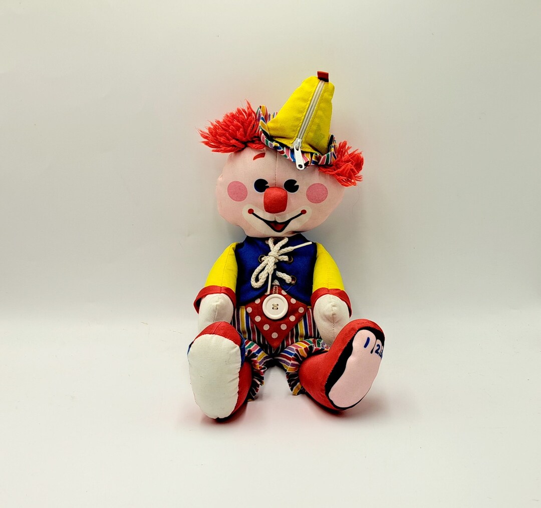Fisher-price Dress Me Clown, 1984 Buttons and Toes Clown ,learn to Tie ...