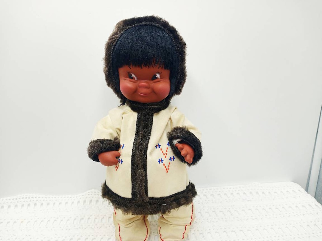 Eskimo Doll- Regal Doll Company-inuit Eskimo Boy- the Happiest Doll ...